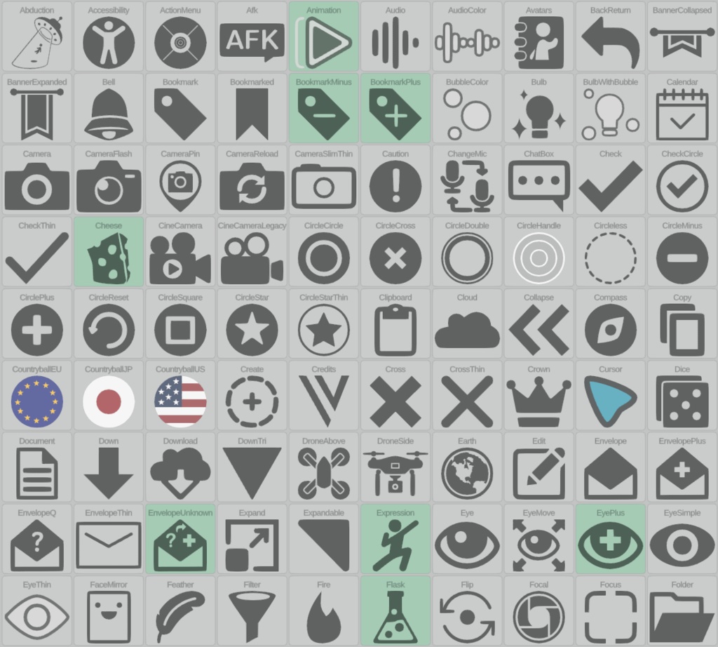 【270個】VRChat風SVGアイコン集 “VRC Icons” (旧称: LaunchPad Icons) - 黒音キト - BOOTH