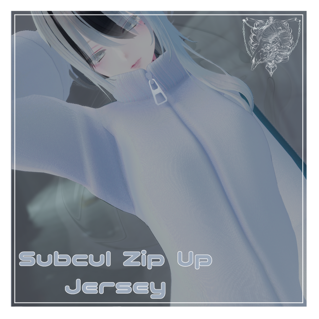 【複数アバター対応】Subcul ZipUp Jersey【VRChat想定】 - Ornament Corpse - BOOTH