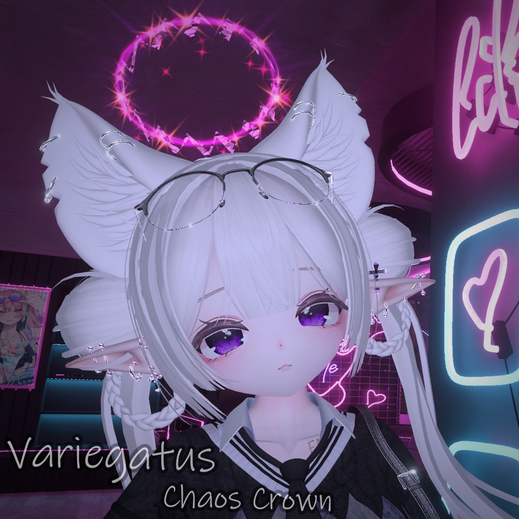 [VRChat Unity particle halo]variegatus chaos crown - akarra - BOOTH