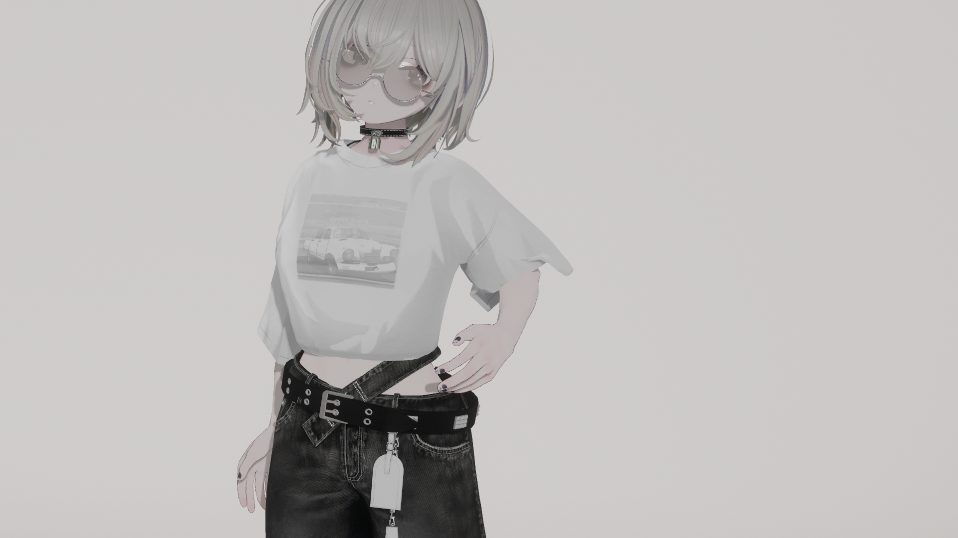 【VRCHAT想定3Dモデル】Punkish Belt【アクセサリ】 #KoiWasLie - こいわずらい。 - BOOTH