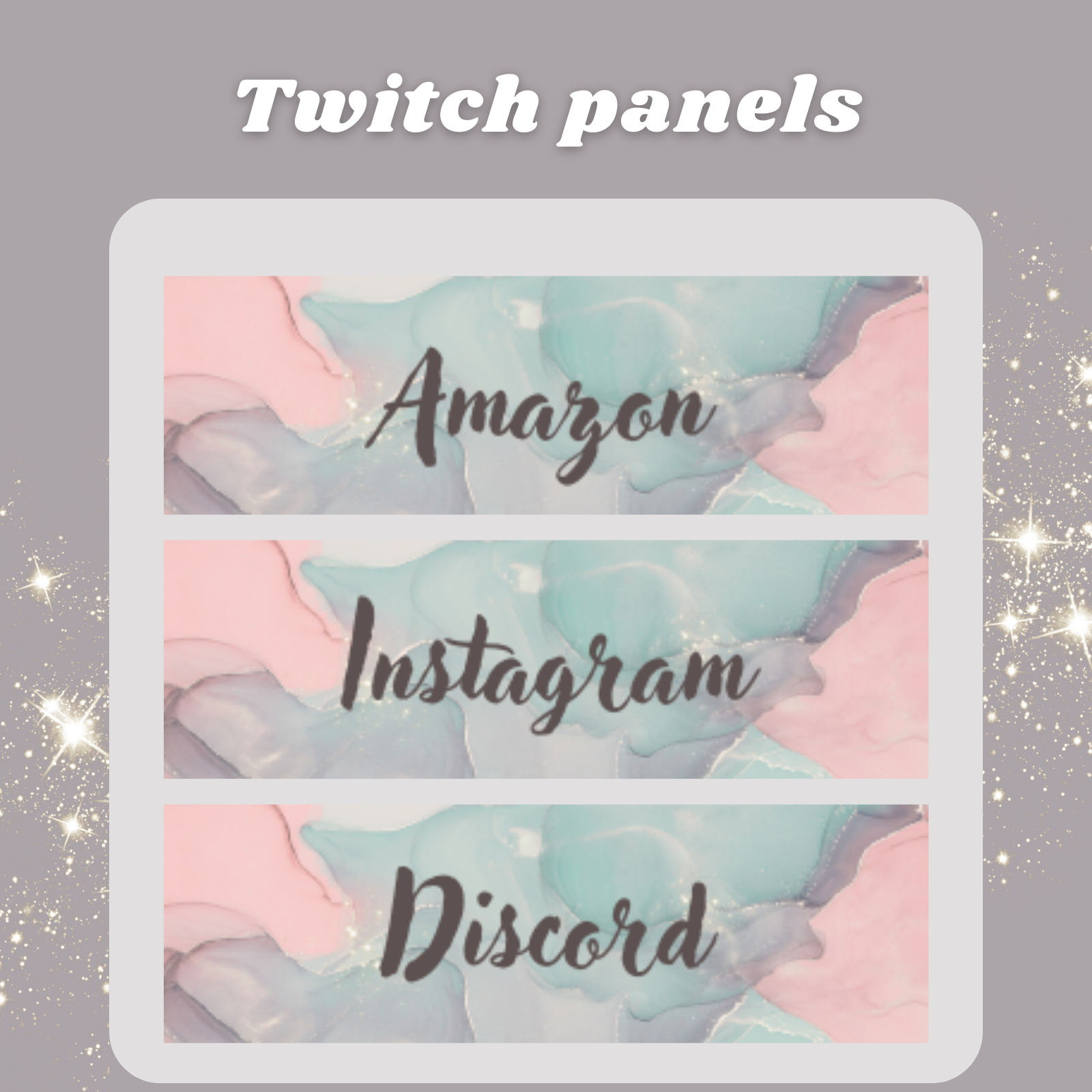 Twitchのパネル画像・Twitchバナー・Twitch Panels【ベビーピンク】 - poconim - BOOTH