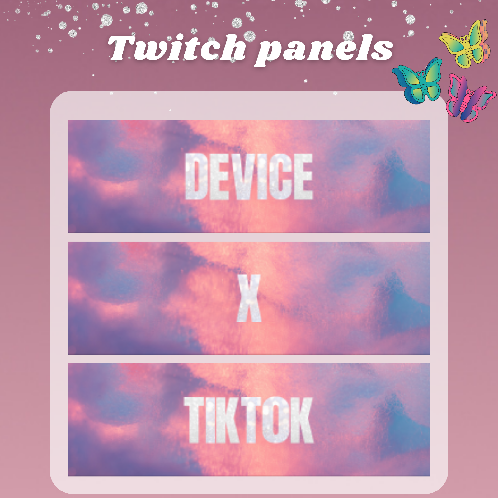 Twitchのパネル画像・Twitchバナー・Twitch Panels【マーブル】 - poconim - BOOTH