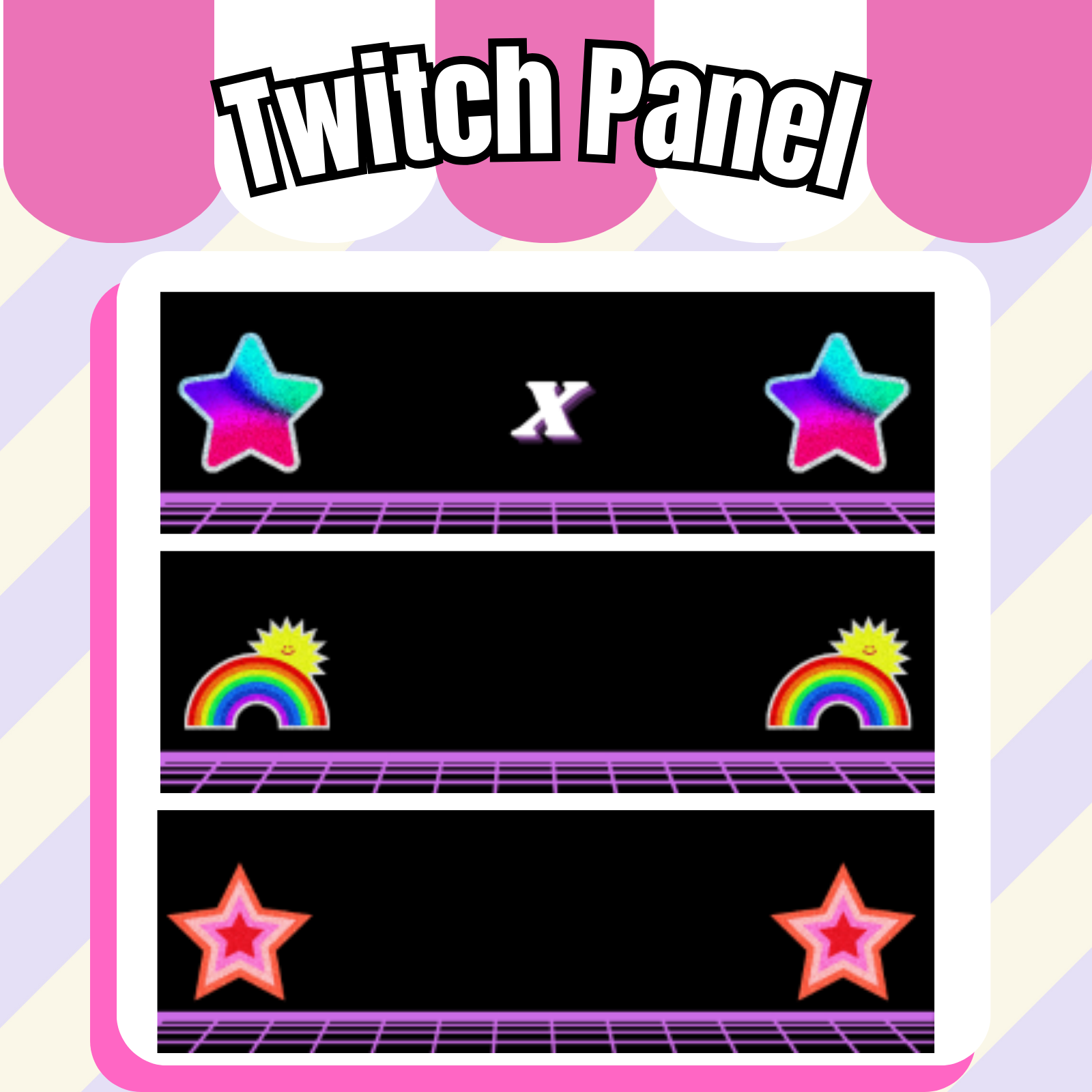 Twitchのパネル・バナー・Twitch Panels【26種set】 - poconim - BOOTH