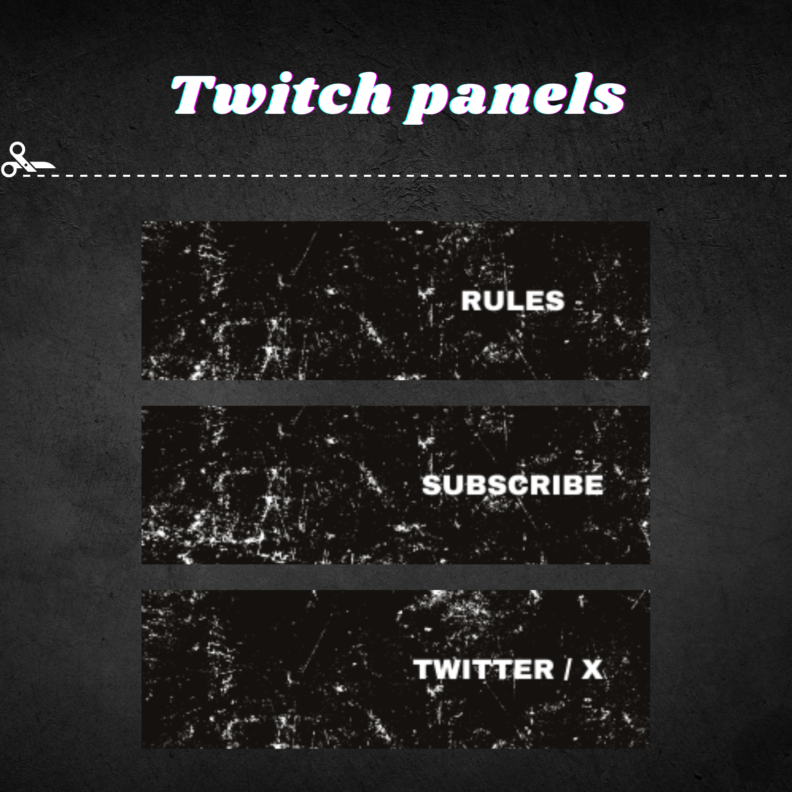 Twitchパネル・バナー・Twitch Panels【rust】 - poconim - BOOTH