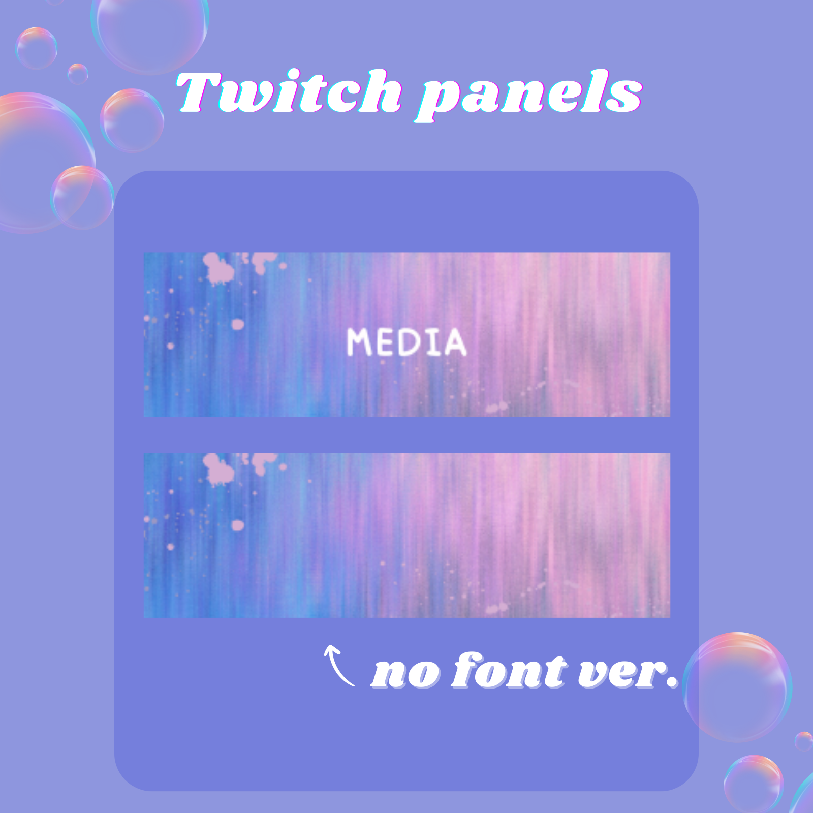 Twitchパネル・バナー・Twitch Panels【gradation ink】 - poconim - BOOTH