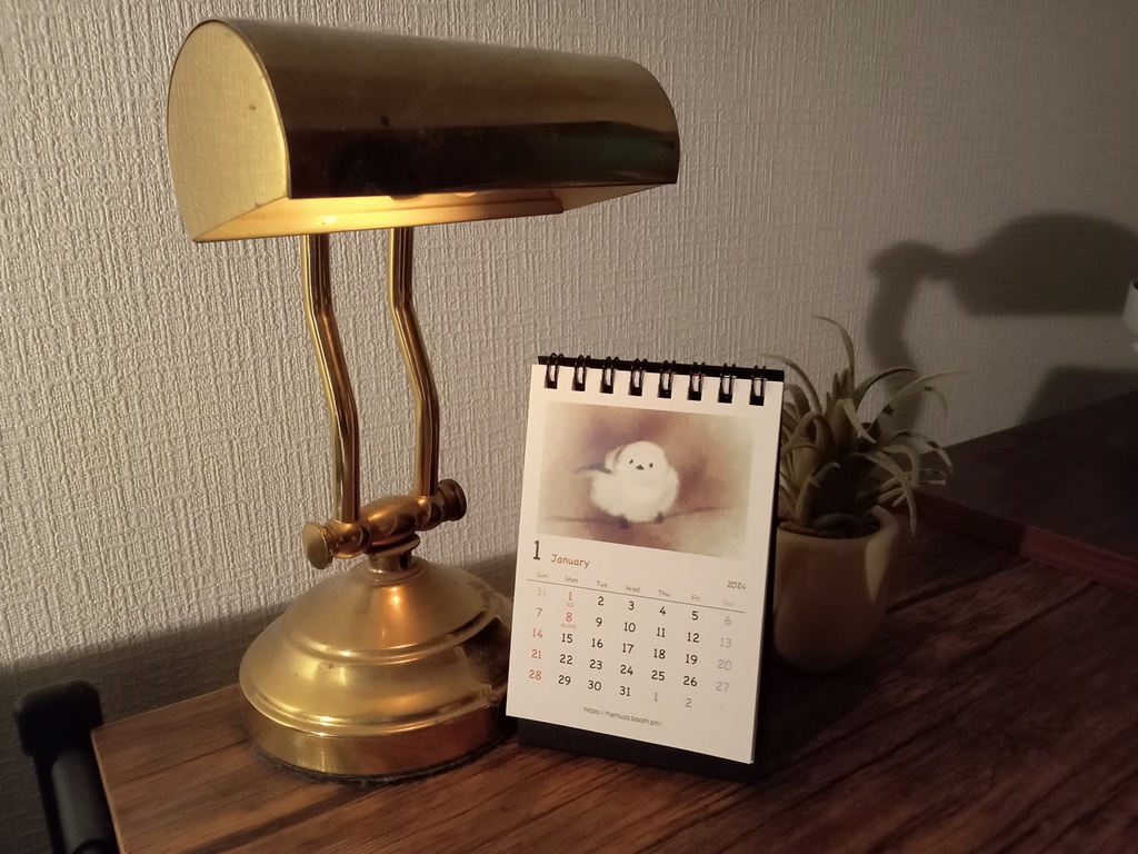 【数量限定】2024年卓上カレンダーA7サイズ_鳥イラスト - hamuzoo - BOOTH