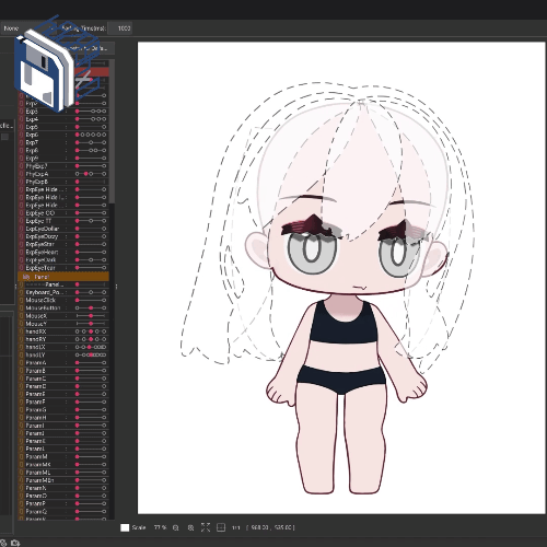 【Live2D】Chibi Model Type-H1 Base Template - 0x4682B4's Shop - BOOTH