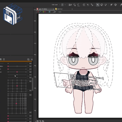 【Live2D】Chibi Model Type-H1 Base Template - 0x4682B4's Shop - BOOTH