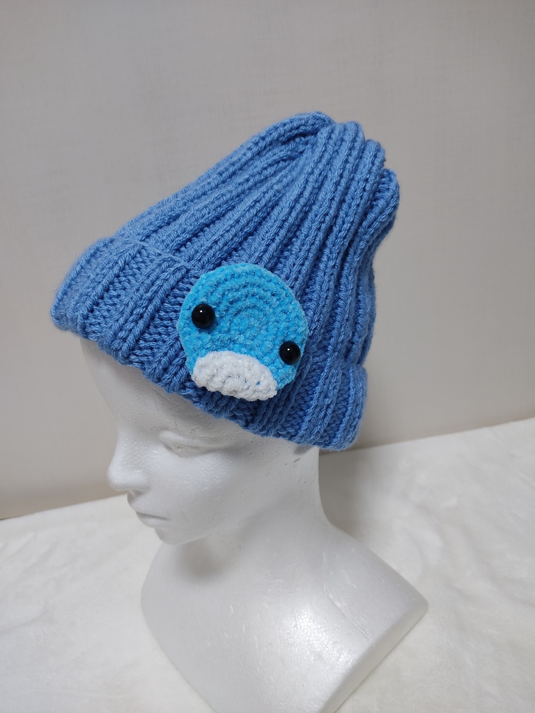 ブルーネッシーニット帽 - PetitCatCrochet - BOOTH