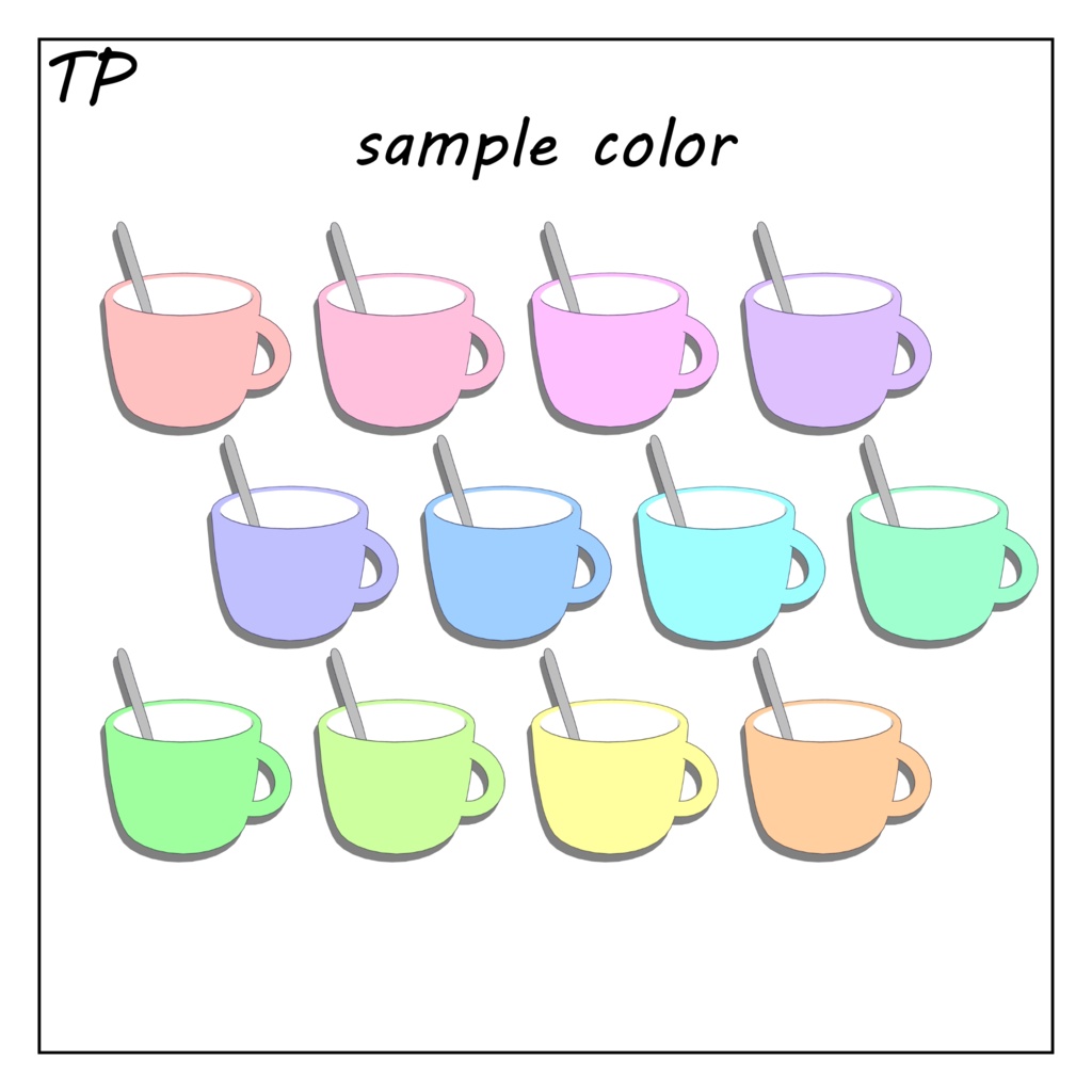 【まめひなた対応】Tiny tea cup （しゃがみ向け） - ThirdPenguin - BOOTH