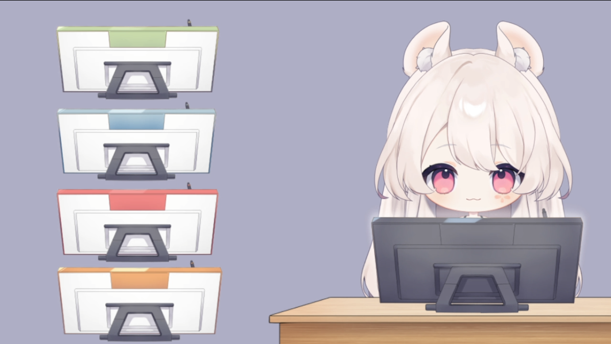 【Live2D配信素材】Vtuber用 鼠標追蹤繪圖板 Drawing tablet (五色) - kiwiii - BOOTH