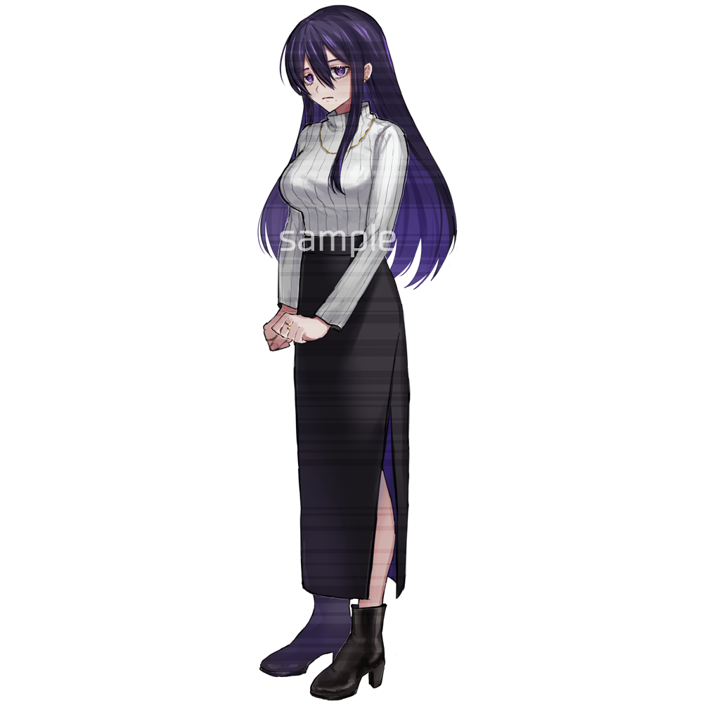 立ち絵素材02 女性 ミテイ Booth