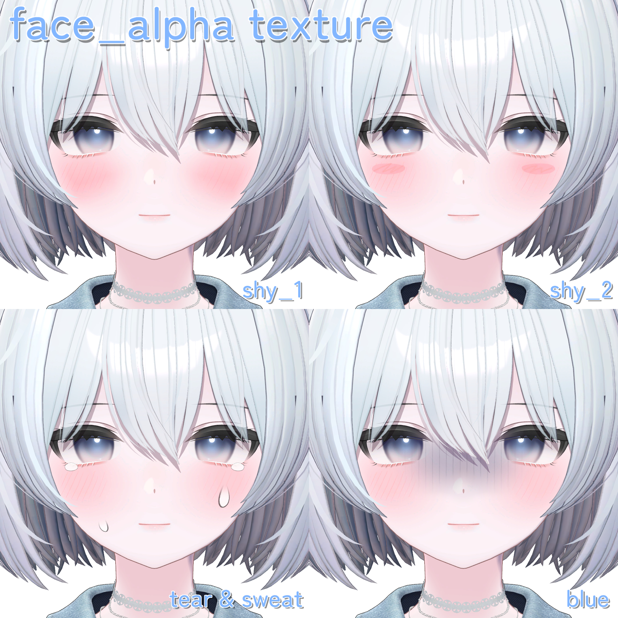 【凪 -Nagi-】 Pure Makeup+Eye Texture & face_alpha texture - REMID - BOOTH
