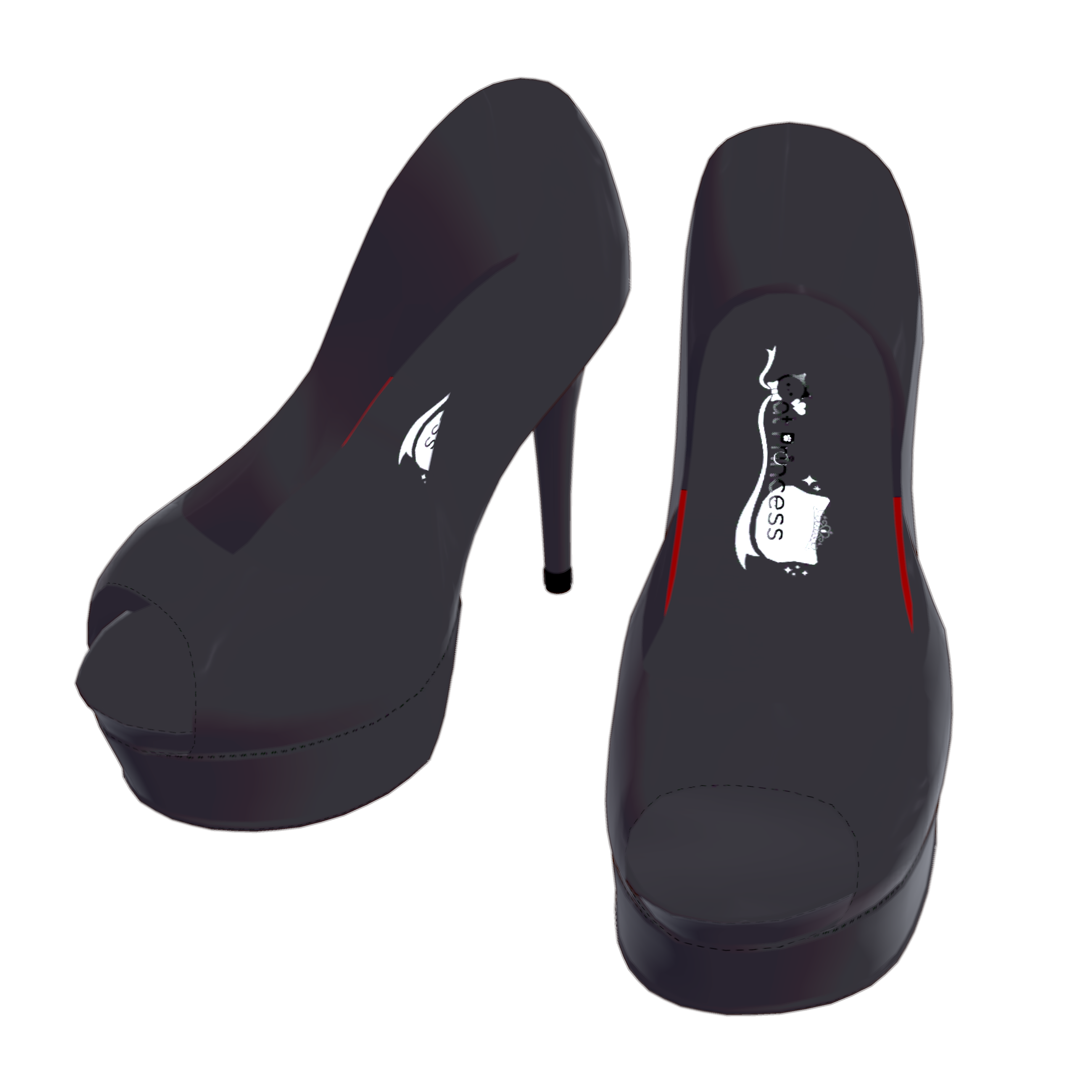 無料配布あり!ﾙｰﾅﾘｯﾄ,ﾘｰﾌｧ等『Open Toe High Heels』VRChat - CatPrincess - BOOTH