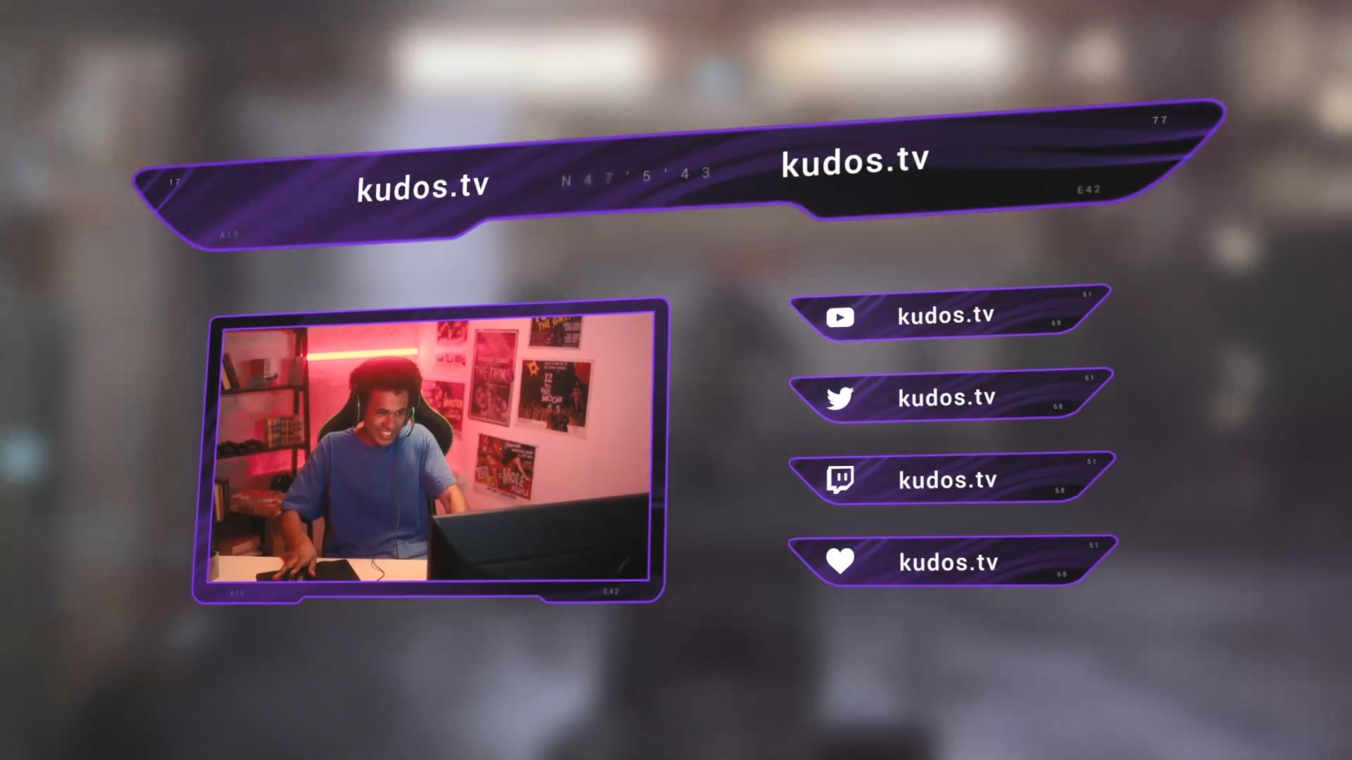 Nexus Stream Overlay Package (Twitch, Youtube, OBS, Streamlabs) - kudostv - BOOTH