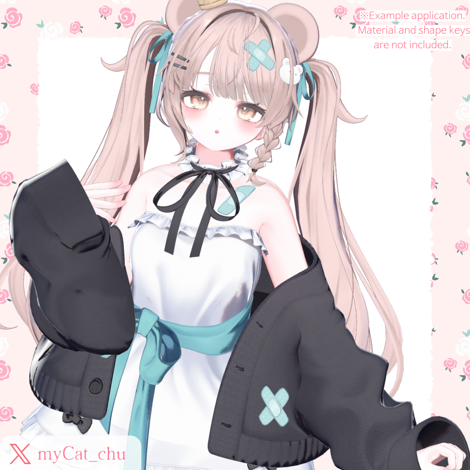 ミルフィちゃんシャイメイクテクスチャー(､｡ ̫ ｡)､ / Milfy-chan Shy Makeup Texture - xawa - BOOTH