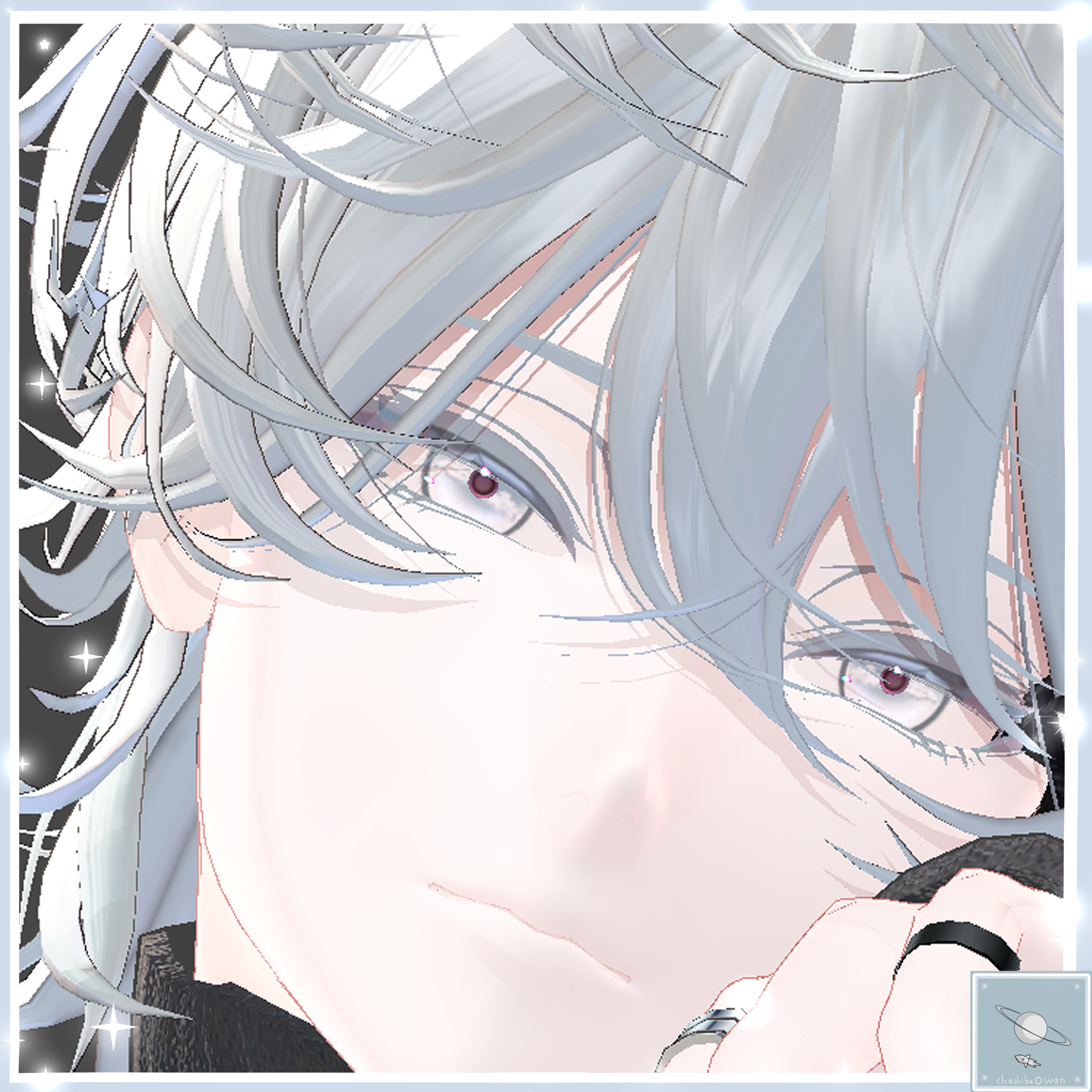 ☁【斑霞-Hanka-くん用】雲の瞳テクスチャーセット☁Cloudy Eyes & body & Nail & Hair texture ☁ ...