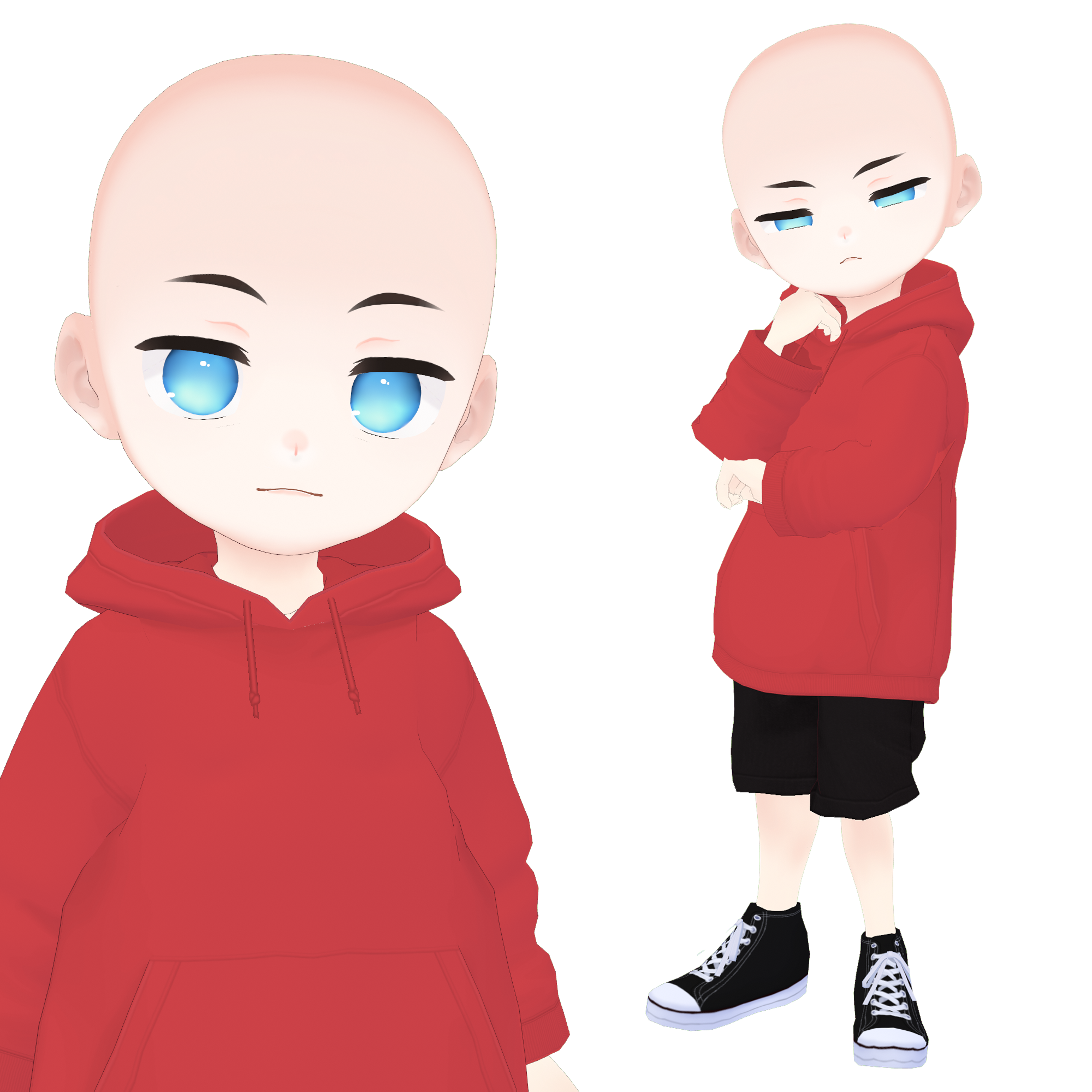 [VROID] Oski's Masculine Chibi Model Base マスキュリンチビ3D - Oski's Store - BOOTH