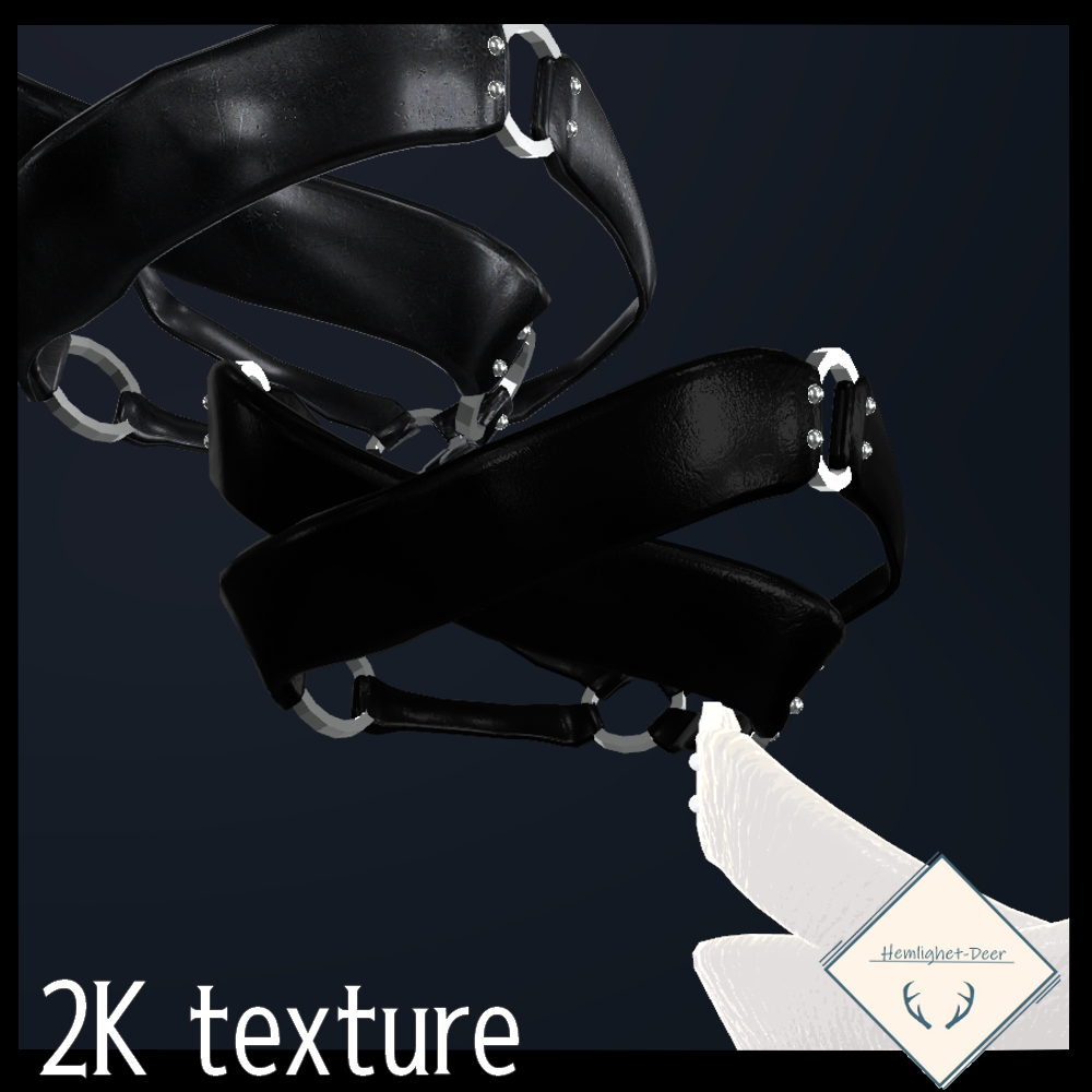 [VRChat] Just Face Belt_夜中のテンション 【3Dモデル】 - Hemlighet-Deer - BOOTH