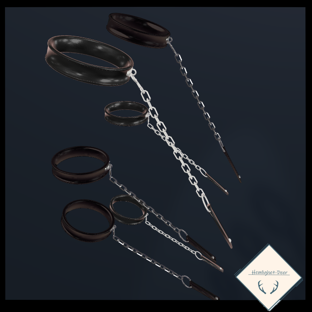 [VRChat] Just鎖v2_夜中のテンション*鎖4タイプ付*【3Dモデル】 - Hemlighet-Deer - BOOTH