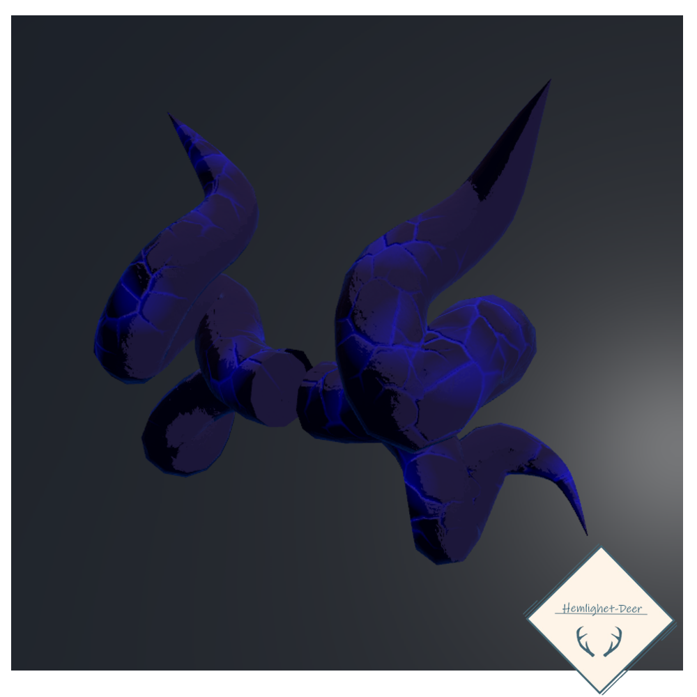 [VRChat] Double Horns (対応:6アバター)【3Dモデル】 - Hemlighet-Deer - BOOTH