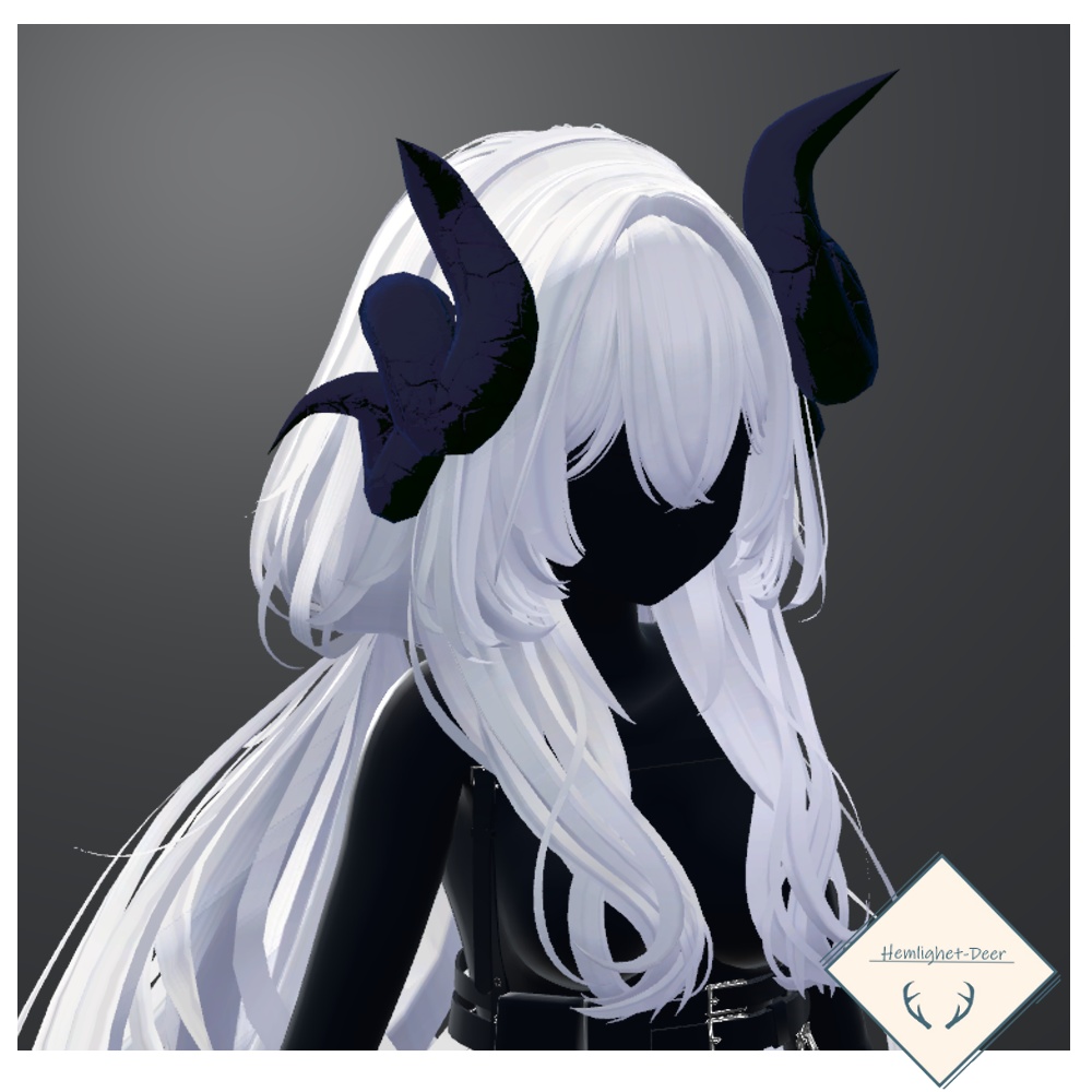 [VRChat] Double Horns (対応:6アバター)【3Dモデル】 - Hemlighet-Deer - BOOTH