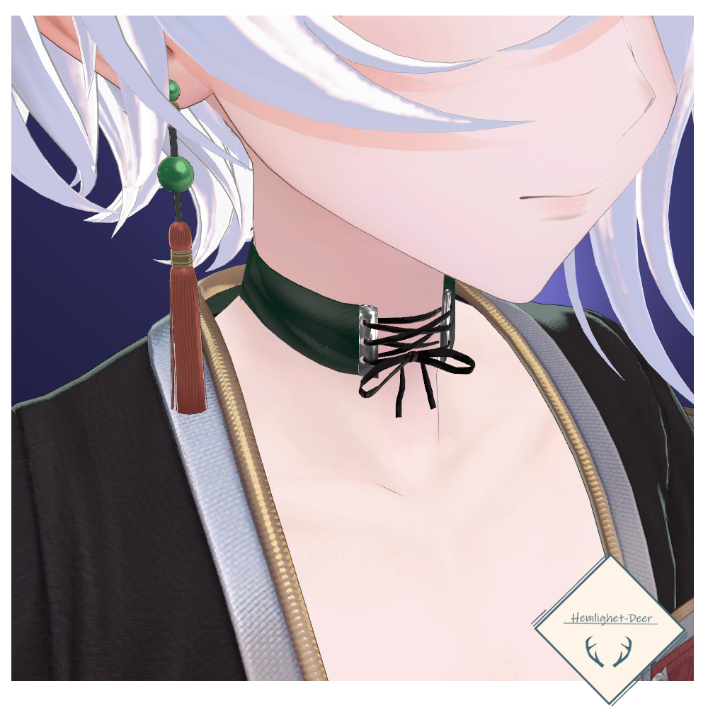 [VRChat] Choker (4アバタ対応)【3Dモデル】 - Hemlighet-Deer - BOOTH