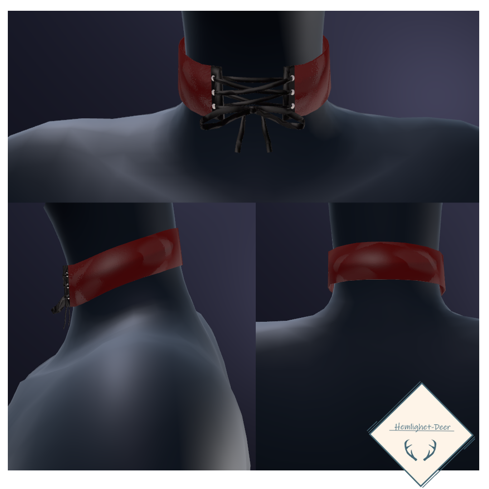 [VRChat] Choker (4アバタ対応)【3Dモデル】 - Hemlighet-Deer - BOOTH