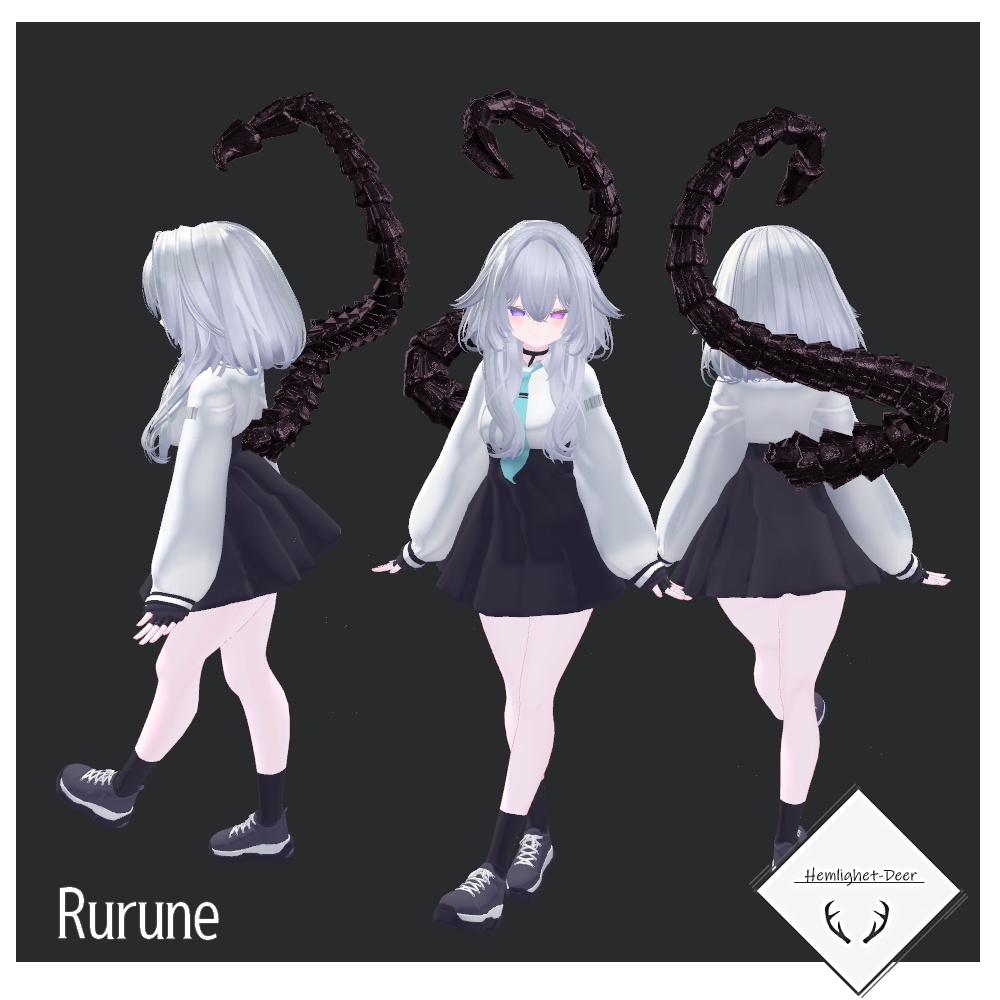 [VRChat] Scorpion Tail (対応: 5アバター)【3Dモデル】 - Hemlighet-Deer - BOOTH