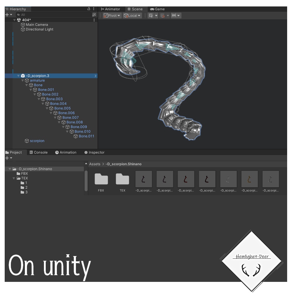 [VRChat] Scorpion Tail (対応: 5アバター)【3Dモデル】 - Hemlighet-Deer - BOOTH