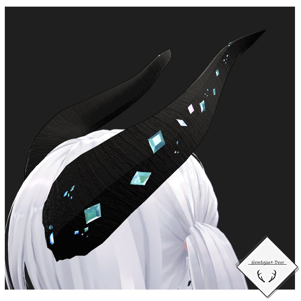 [VRChat] Horn Smycken/ ツノ (対応: 5アバター)【3Dモデル】 - Hemlighet-Deer - BOOTH