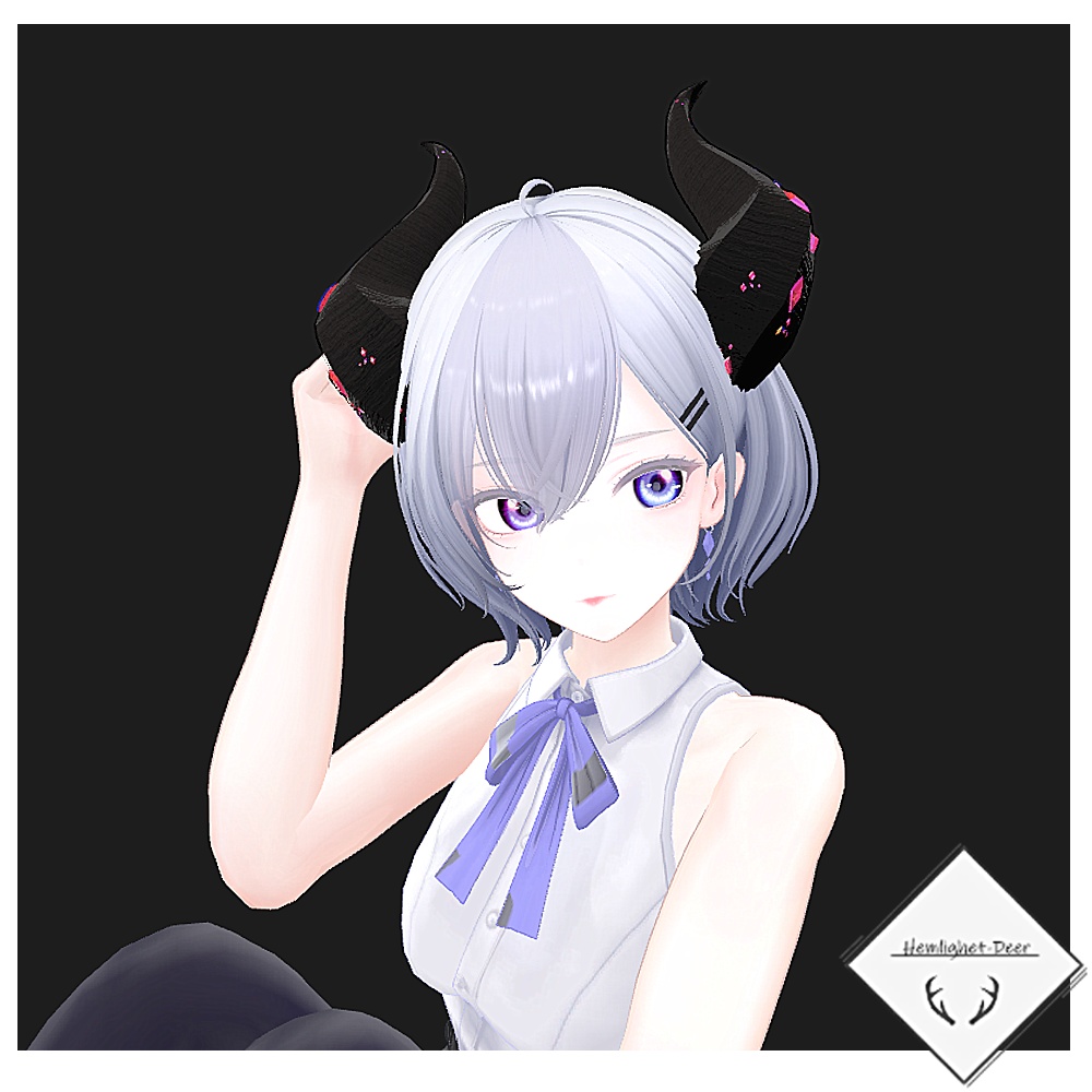 [VRChat] Horn Smycken/ ツノ (対応: 5アバター)【3Dモデル】 - Hemlighet-Deer - BOOTH