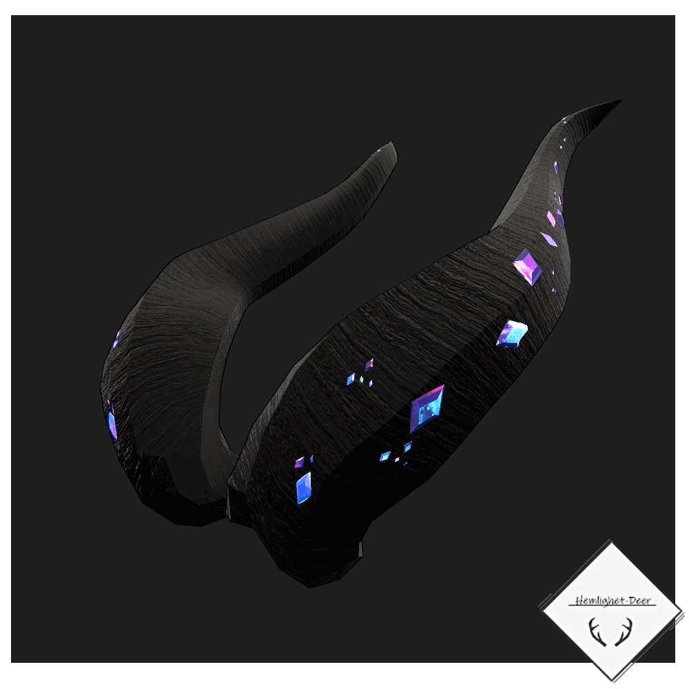 [VRChat] Horn Smycken/ ツノ (対応: 5アバター)【3Dモデル】 - Hemlighet-Deer - BOOTH