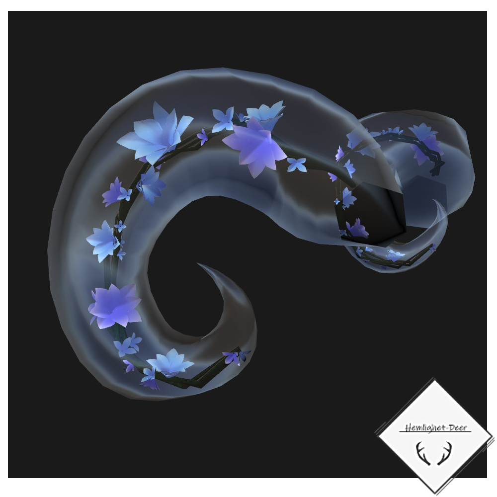 [VRChat] Horn.glass/ ツノ (対応: 4アバター)【3Dモデル】 - Hemlighet-Deer - BOOTH