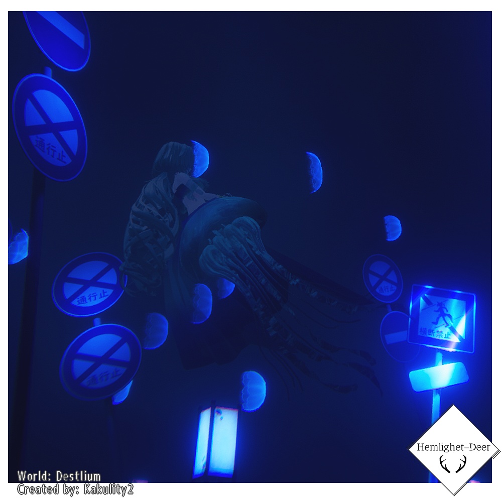 [VRChat] 海月 (アバター:3対応) 【3Dモデル】 - Hemlighet-Deer - BOOTH