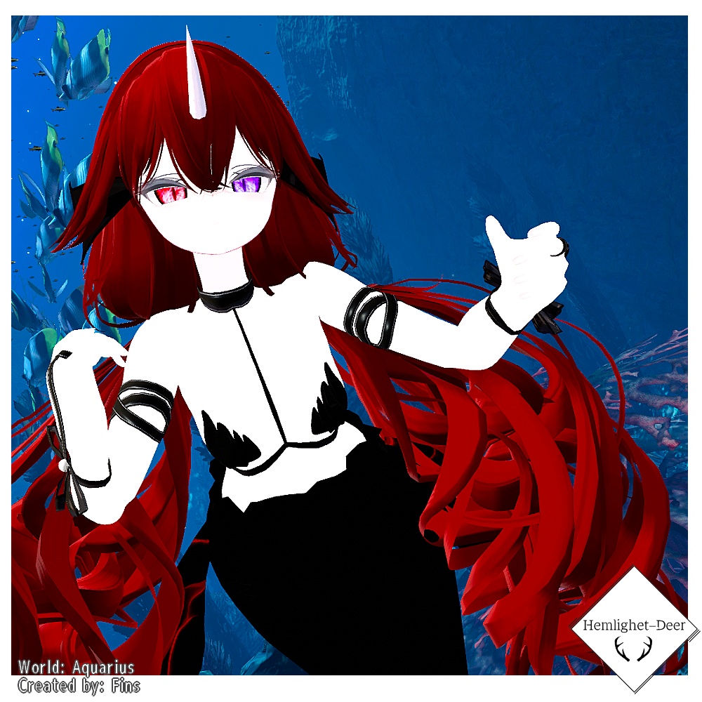 [VRChat] Mermaid (対応:3アバター)【3Dモデル】 - Hemlighet-Deer - BOOTH