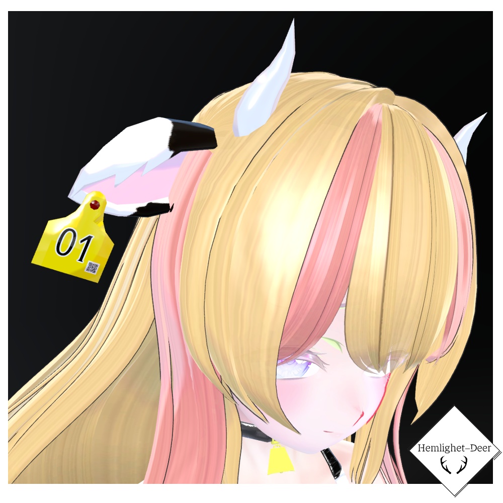 ※延長Black Friday 40%OFF※[VRChat] KO.Cow(牛さん衣装/パーツ販売あり) 【3Dモデル ...