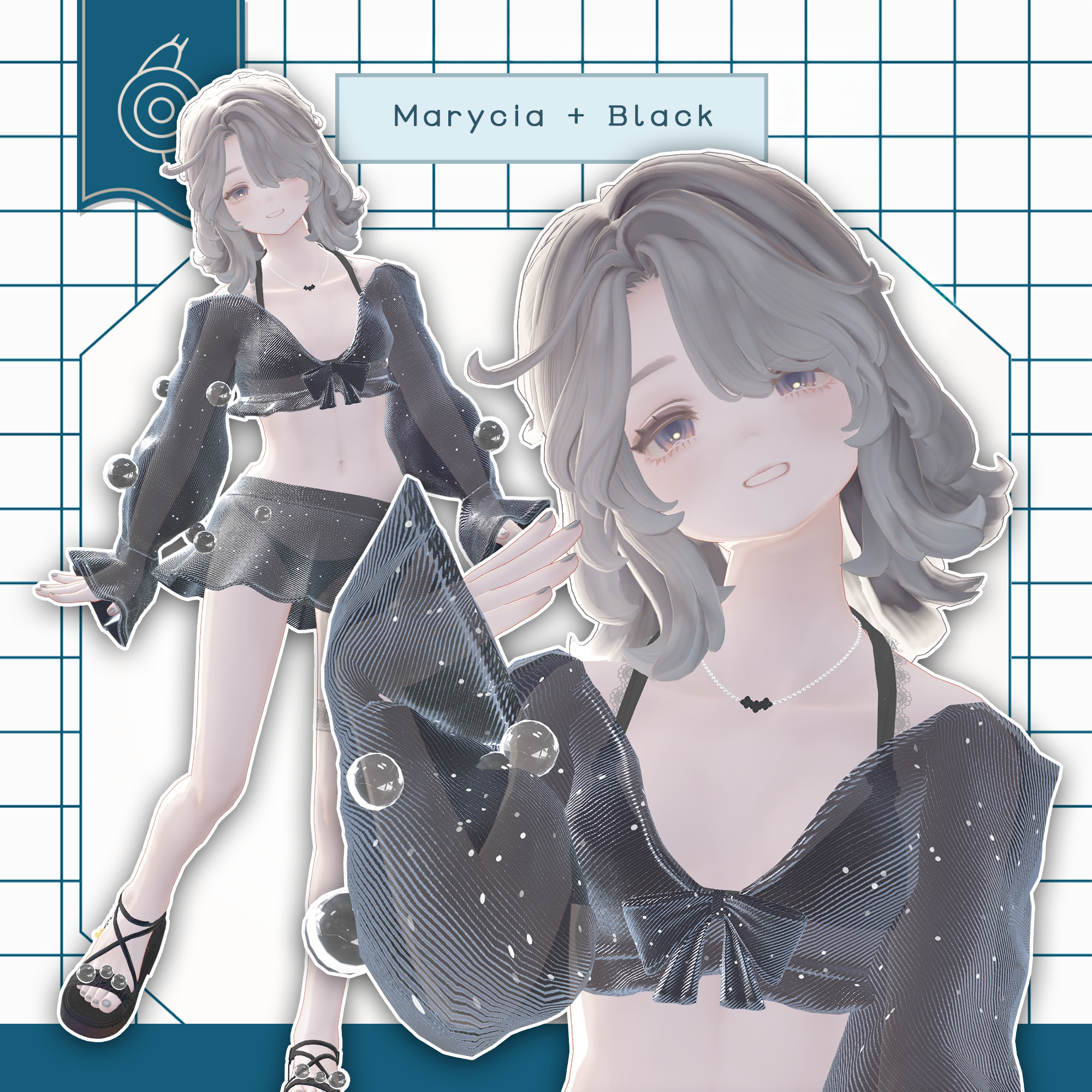 【13アバター対応衣装】シャボン玉が揺れる！《すいさい / Suisai》 - つゆのひ #Tsuyunohi - BOOTH