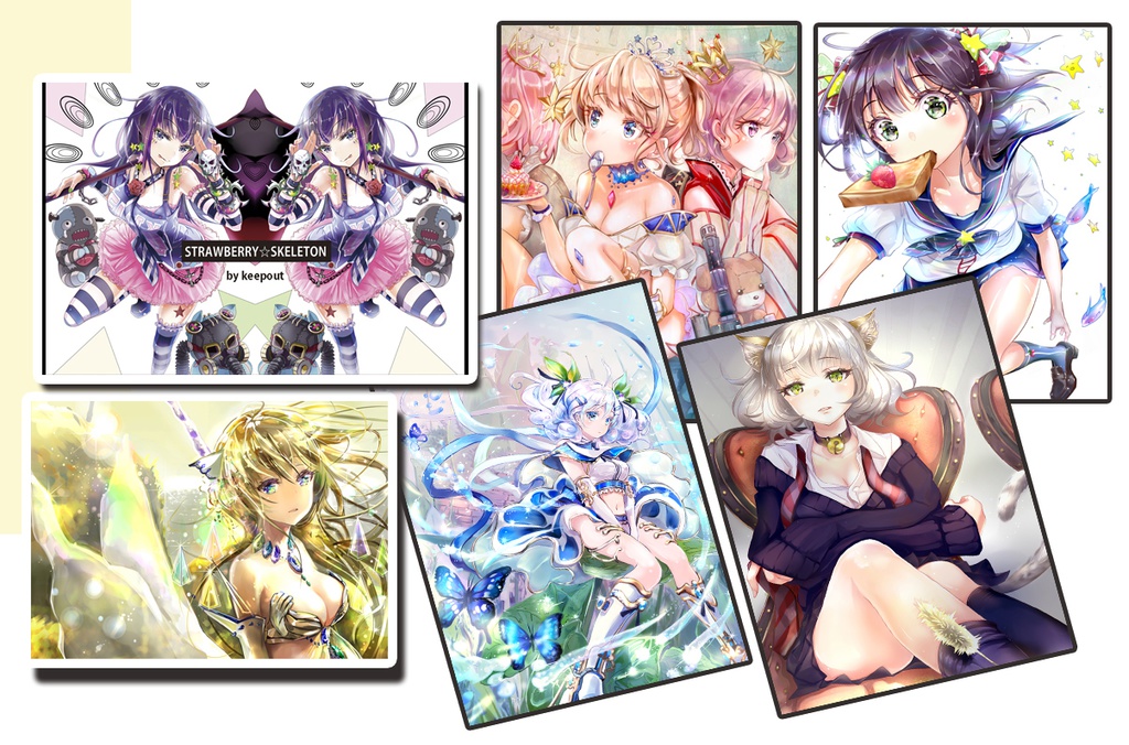 ポストカードセット6枚セット【no.3】 - -webshop by keepout- - BOOTH