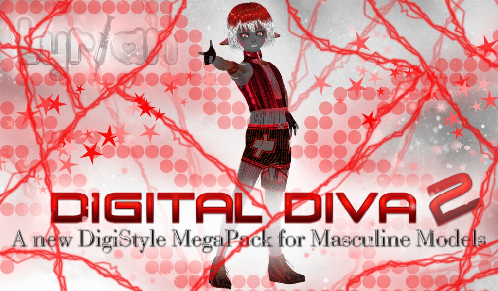 Digital Diva MegaPack [Cyber Outfits & Body Textures] - CyberLyri - BOOTH