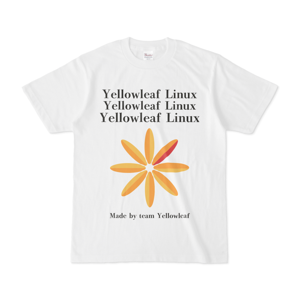 Yellowleaf Tシャツ2 - yellowleaflinux - BOOTH
