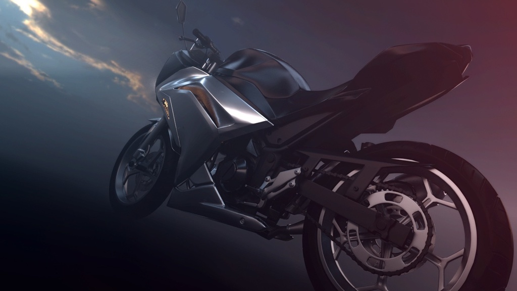 バイク ninja 300 3dモデル motor bike - CGI - BOOTH