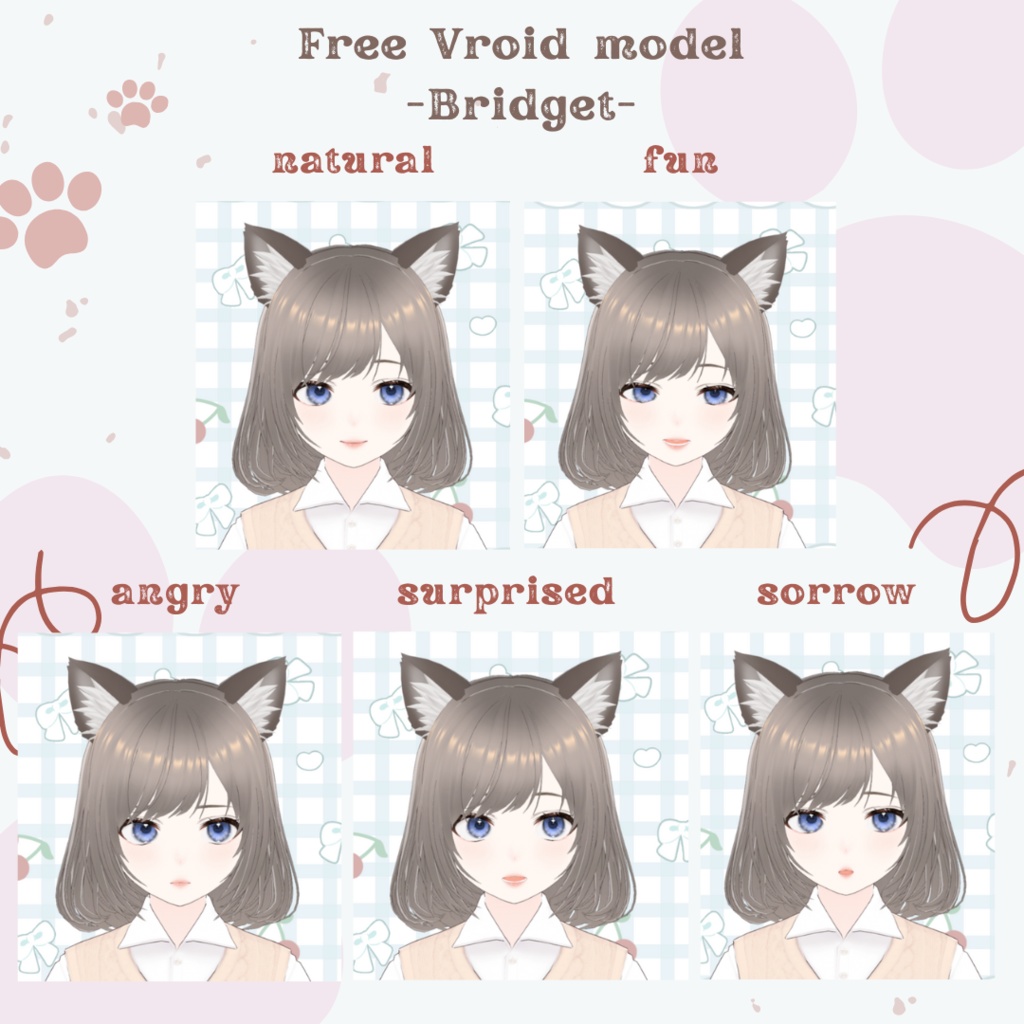 [Free/無料]VRoid 3D Model【布莉姬-Bridget-】 - blackteaorme - BOOTH