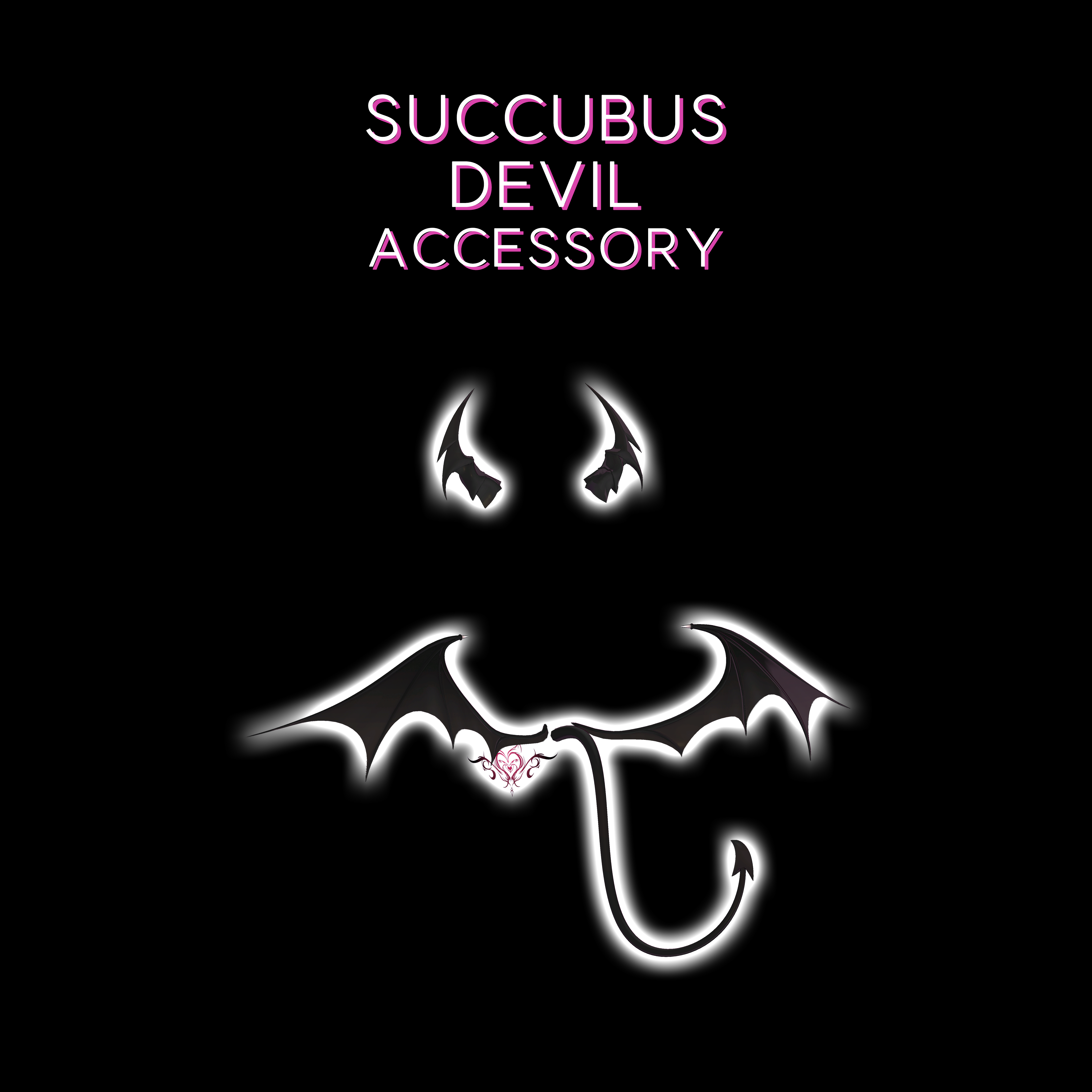 【Succubus Devil Accessory Set】 - 12 Avatars - サソウ - BOOTH
