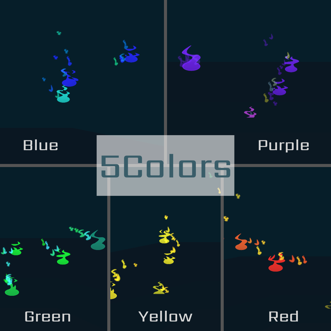 【Quest・Android対応/MA可】VRChat/Cluster 人魂/鬼火/狐火パーティクル Quest/Android ...