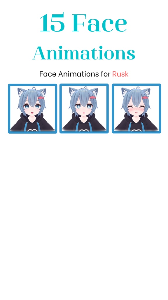 Face Animation for Rusk - SOShop - BOOTH