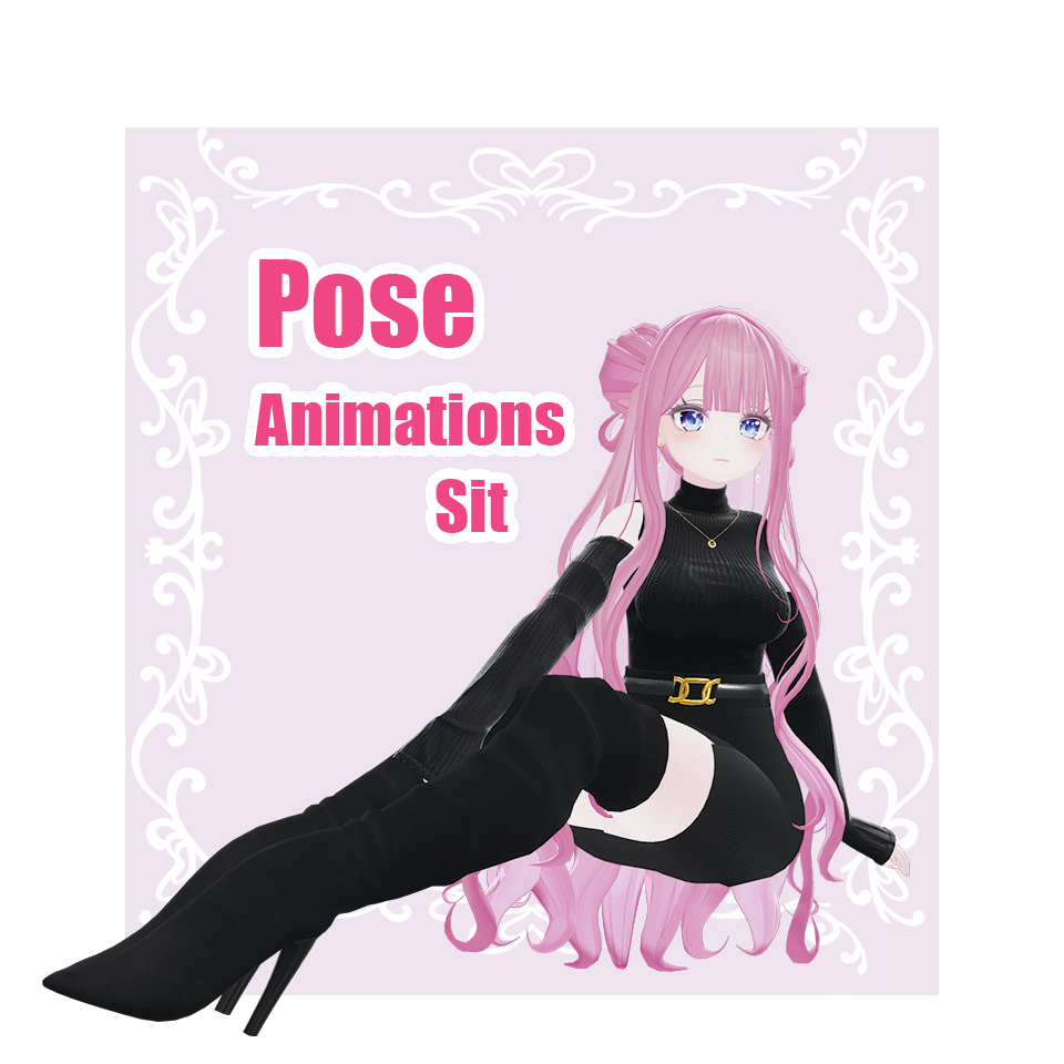Pose Animations [ Idle + Sit ] - SOShop - BOOTH