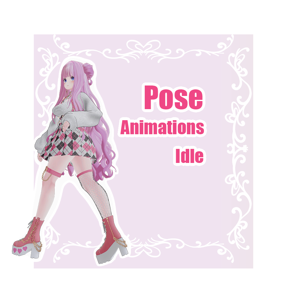 Pose Animations [ Idle + Sit ] - SOShop - BOOTH