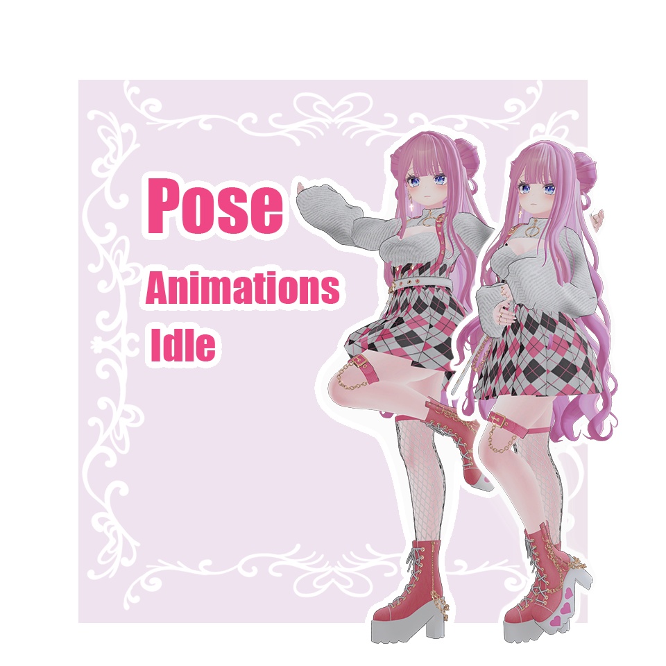 Pose Animations [ Idle + Sit ] - SOShop - BOOTH