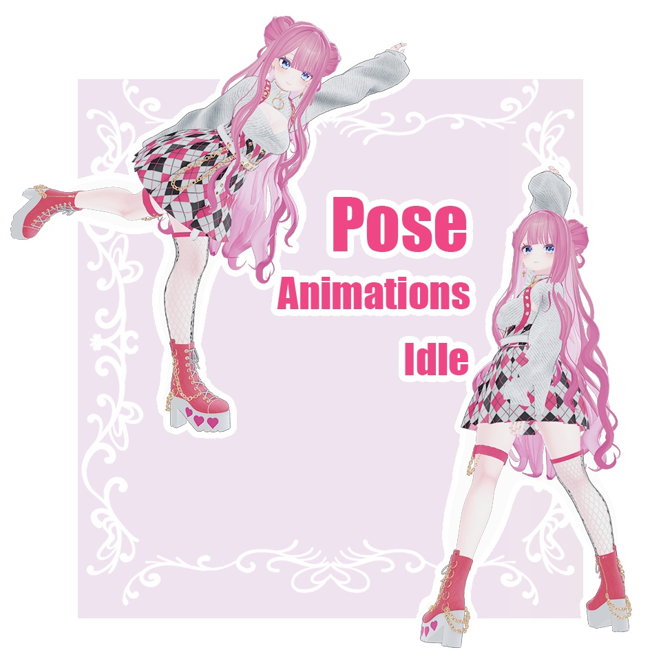 Pose Animations [ Idle + Sit ] - SOShop - BOOTH